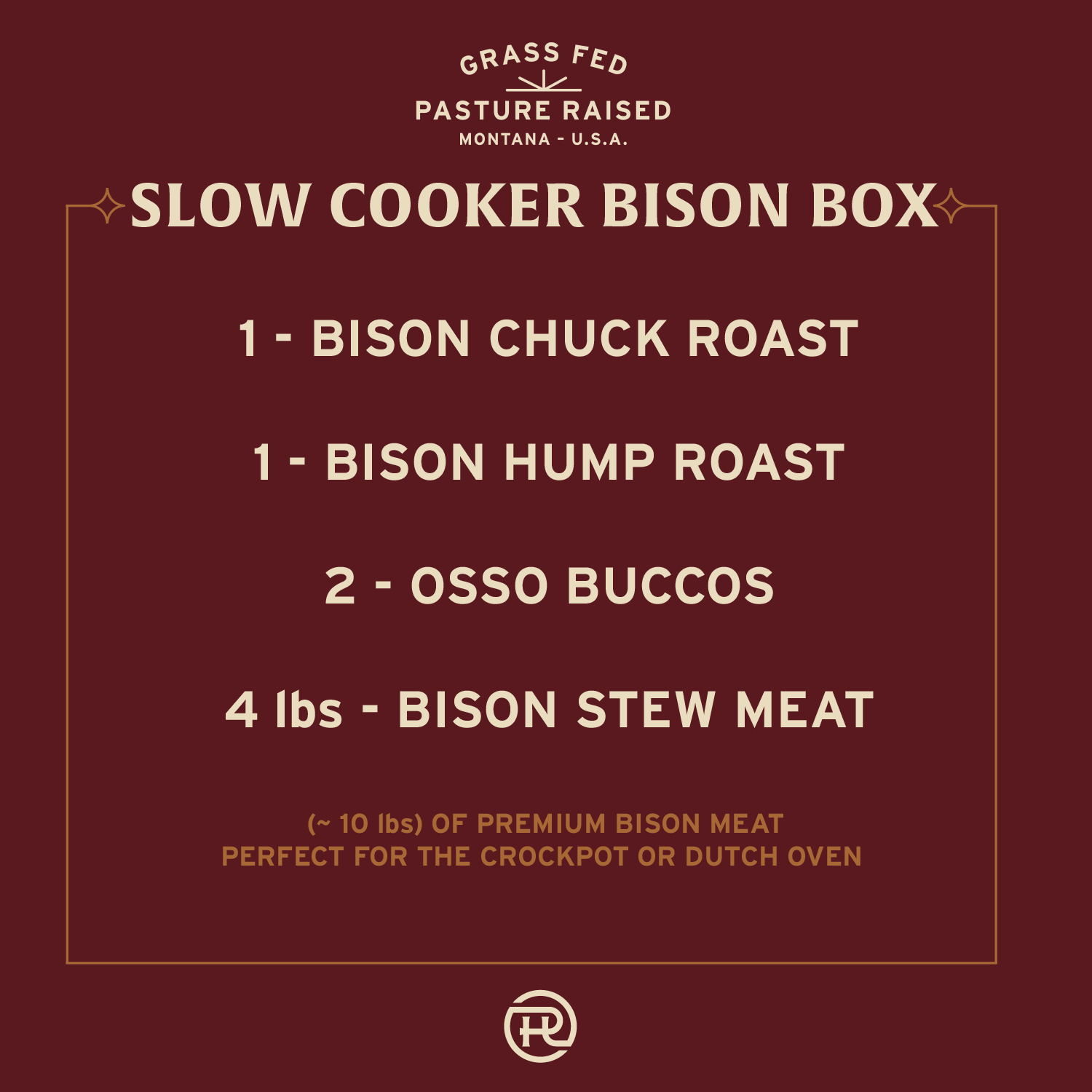 SLOW COOKER // BISON BOX – Ring of Horns
